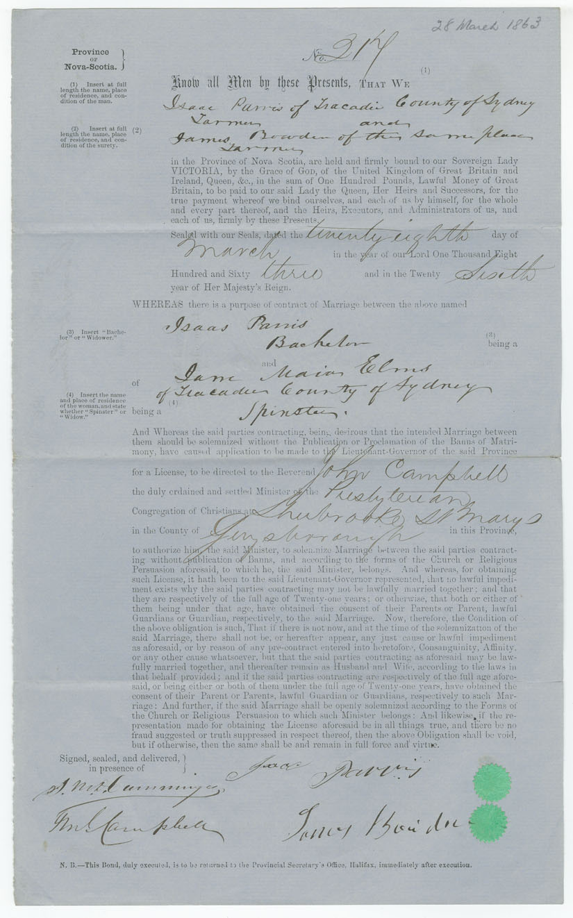 Nova Scotia Archives - Nova Scotia Births, Marriages, and Deaths