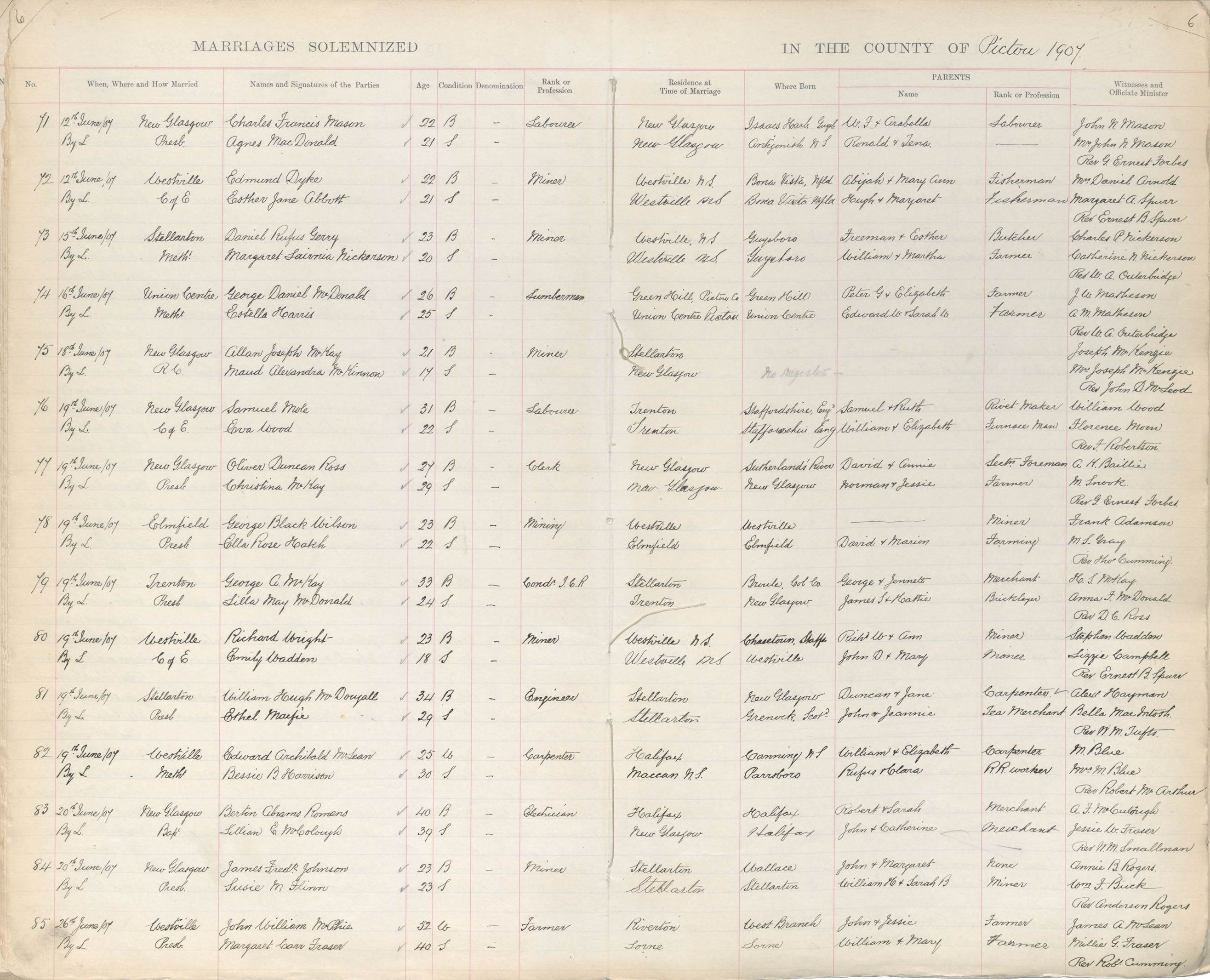 Nova Scotia Archives - Nova Scotia Births, Marriages, and Deaths