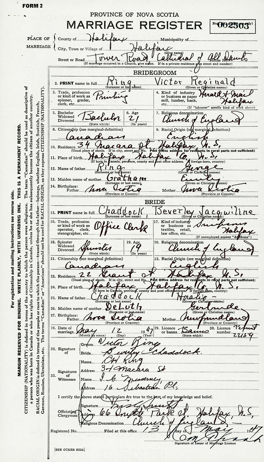 Nova Scotia Archives - Nova Scotia Births, Marriages, and Deaths