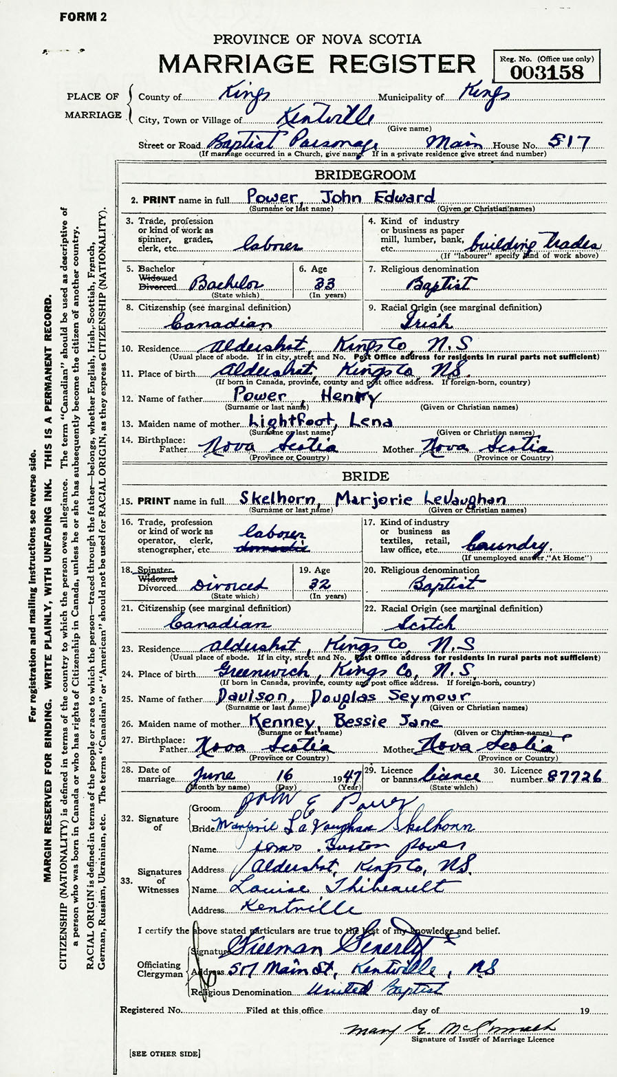 Nova Scotia Archives - Nova Scotia Births, Marriages, and Deaths