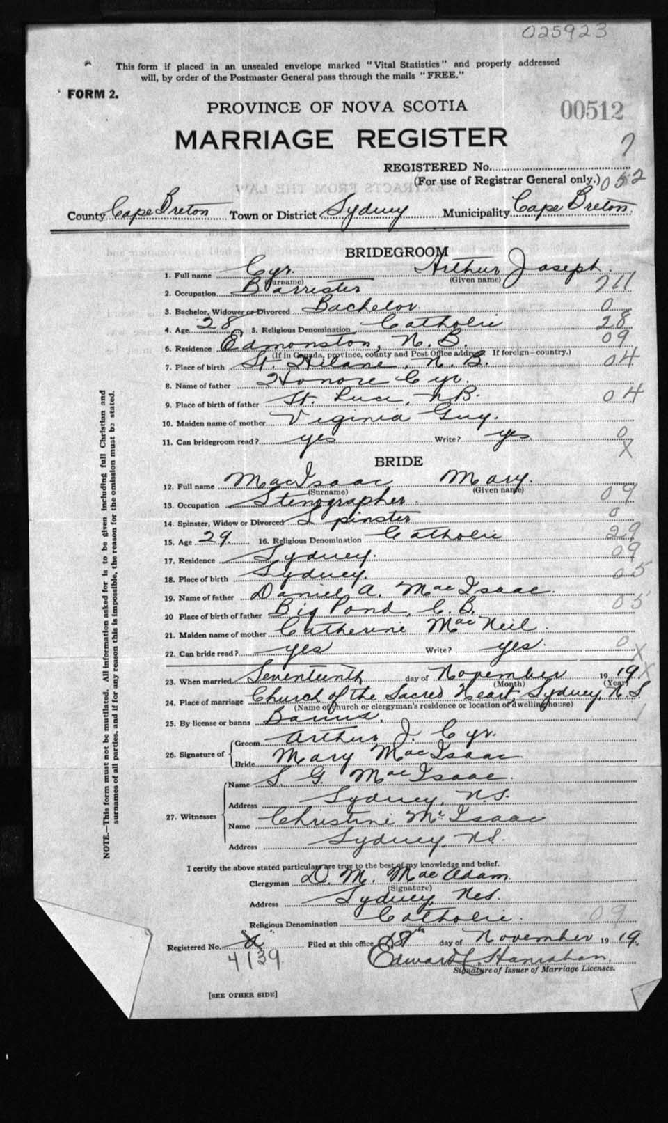 Nova Scotia Archives - Nova Scotia Births, Marriages, and Deaths