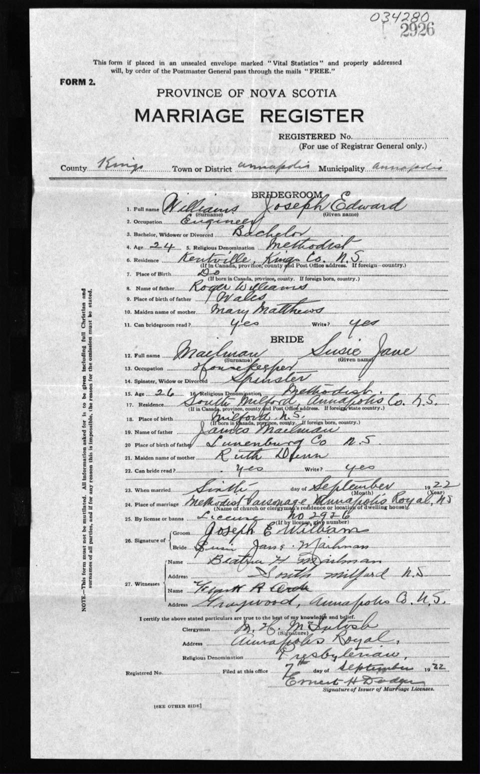 Nova Scotia Archives - Nova Scotia Births, Marriages, and Deaths