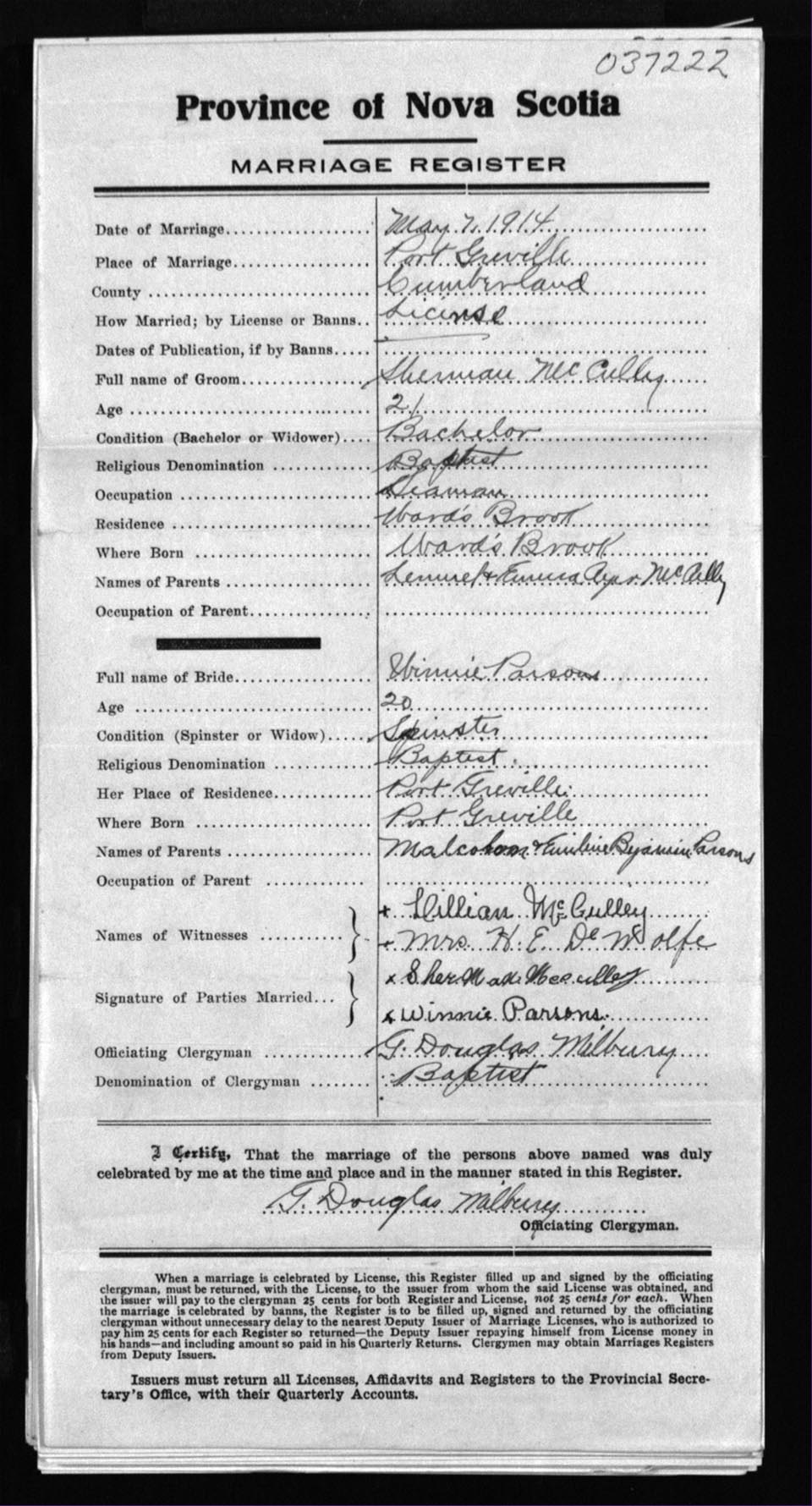 Nova Scotia Archives - Nova Scotia Births, Marriages, and Deaths