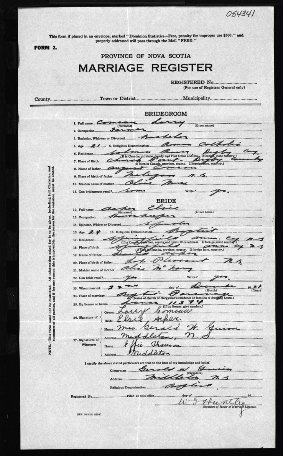 Nova Scotia Archives - Nova Scotia Births, Marriages, and Deaths