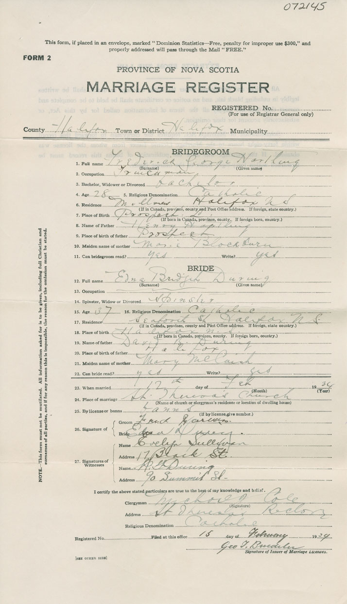 Nova Scotia Archives - Nova Scotia Births, Marriages, and Deaths