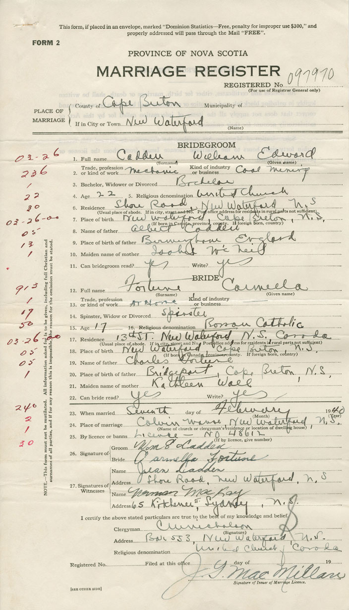 Nova Scotia Archives - Nova Scotia Births, Marriages, and Deaths